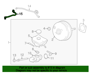 95B-611-931-K - Brake Vacuum Hose Connector 2015-2018 Porsche Macan ...