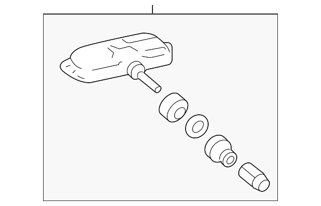 2012-2019 Toyota Tire Pressure Monitoring System Sensor 42607-06020 ...