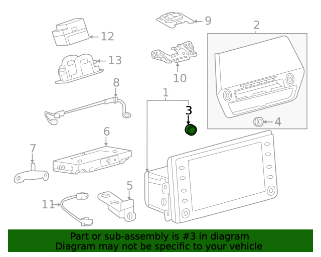 90011-23045 - Radio Knob 2020-2022 Toyota | AutoNation Parts
