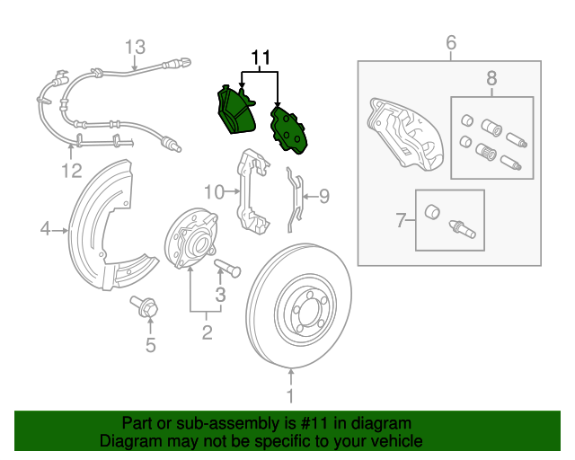 Ford Dealership 2010-2021 Ford Brake Pads Front FL1Z-2001-E | Ford ...