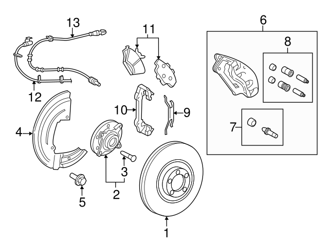 2010-2021 Ford Brake Pads Front FL1Z-2001-E | OEM Parts Online