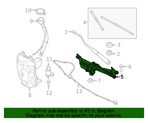 61617429701 - 2018-2023 BMW X2 Motor & Linkage (61-61-7-429-701) | BMW ...