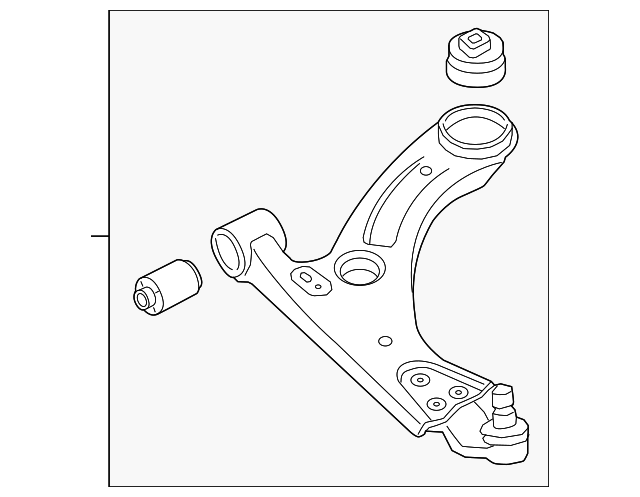 2019-2020 Volvo XC40 Lower Control Arm - Driver's Side (LH) 32221283 ...