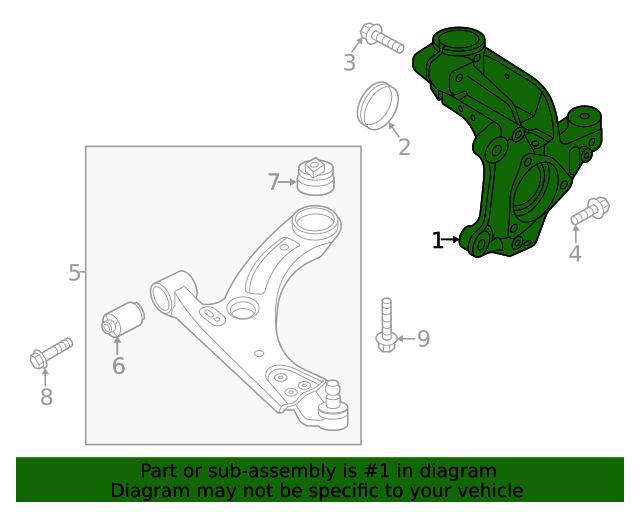 32221856 - Knuckle - 2019 2020 Volvo XC40 | Volvo OEM Parts Direct