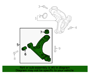 2019-2020 Volvo XC40 Lower Control Arm - Driver's Side (LH) 32221283 ...