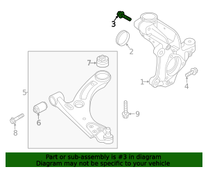 2019-2023 Volvo Suspension Knuckle Bolt 30746561 | TascaParts.com