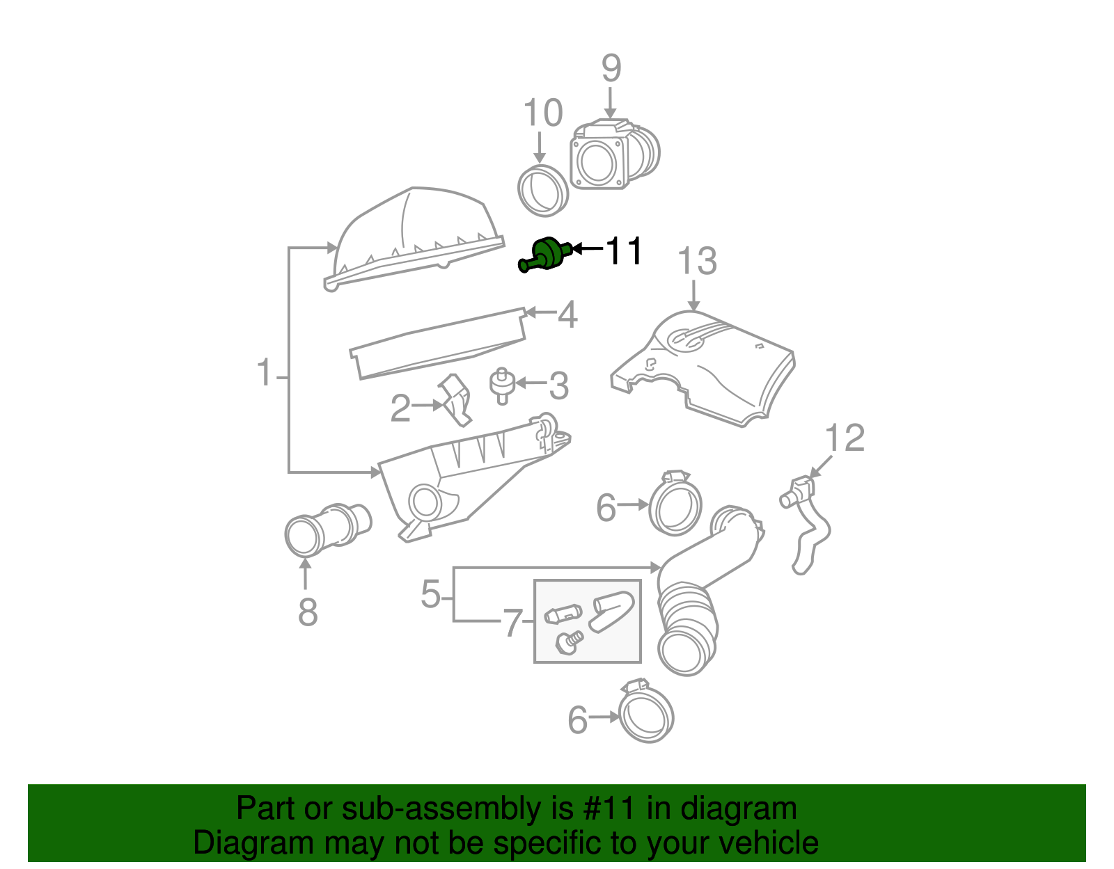 F5AZ-12A697-A - Air Intake Temp Sensor 1995-2005 Ford | Ford Parts Direct