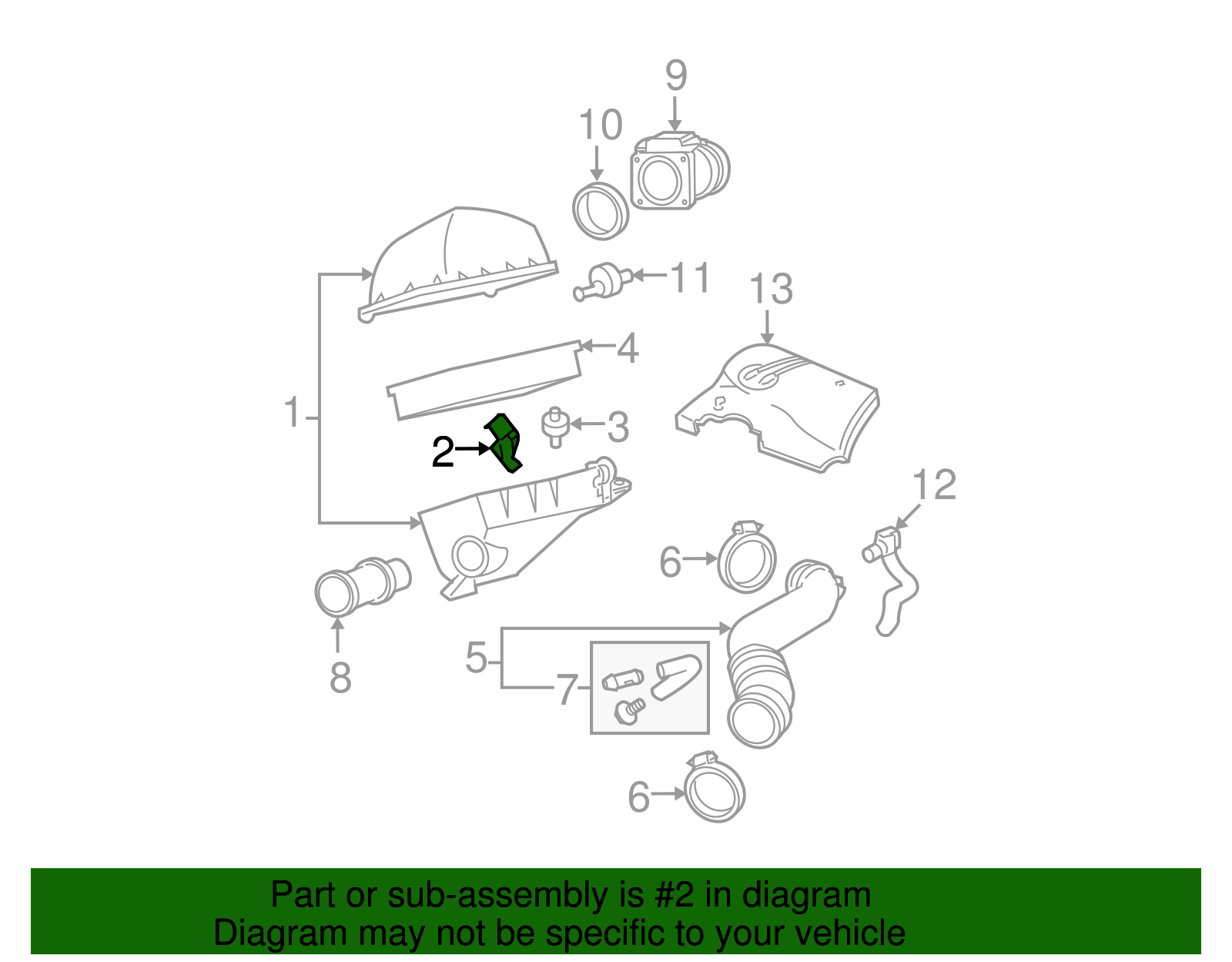1991-2012 Ford | Air Cleaner Assembly Clamp | 6M6Z-9628-AA | Walls ...