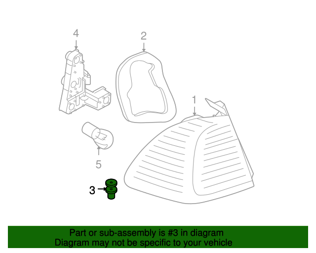 Genuine BMW 07-14-7-143-826 | Tail Light Clip | FREE Shipping on Most ...