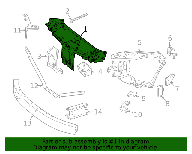 217-626-00-46 - Upper Tie Bar 2015-2021 Mercedes-Benz | Mercedes-Benz ...
