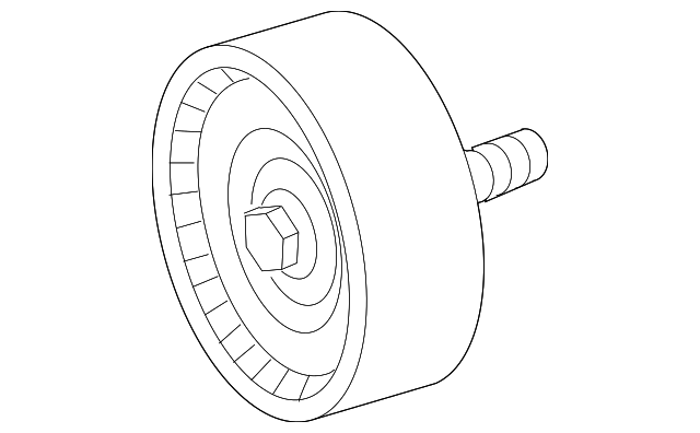 156-202-08-19 - Pulley 2001-2015 Mercedes-Benz | Mercedes-Benz USA Parts