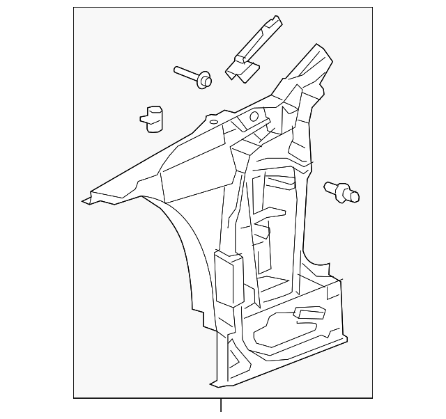 84078997 GM Driver Side Body Hinge Pillar Inner Panel | GM Parts Store