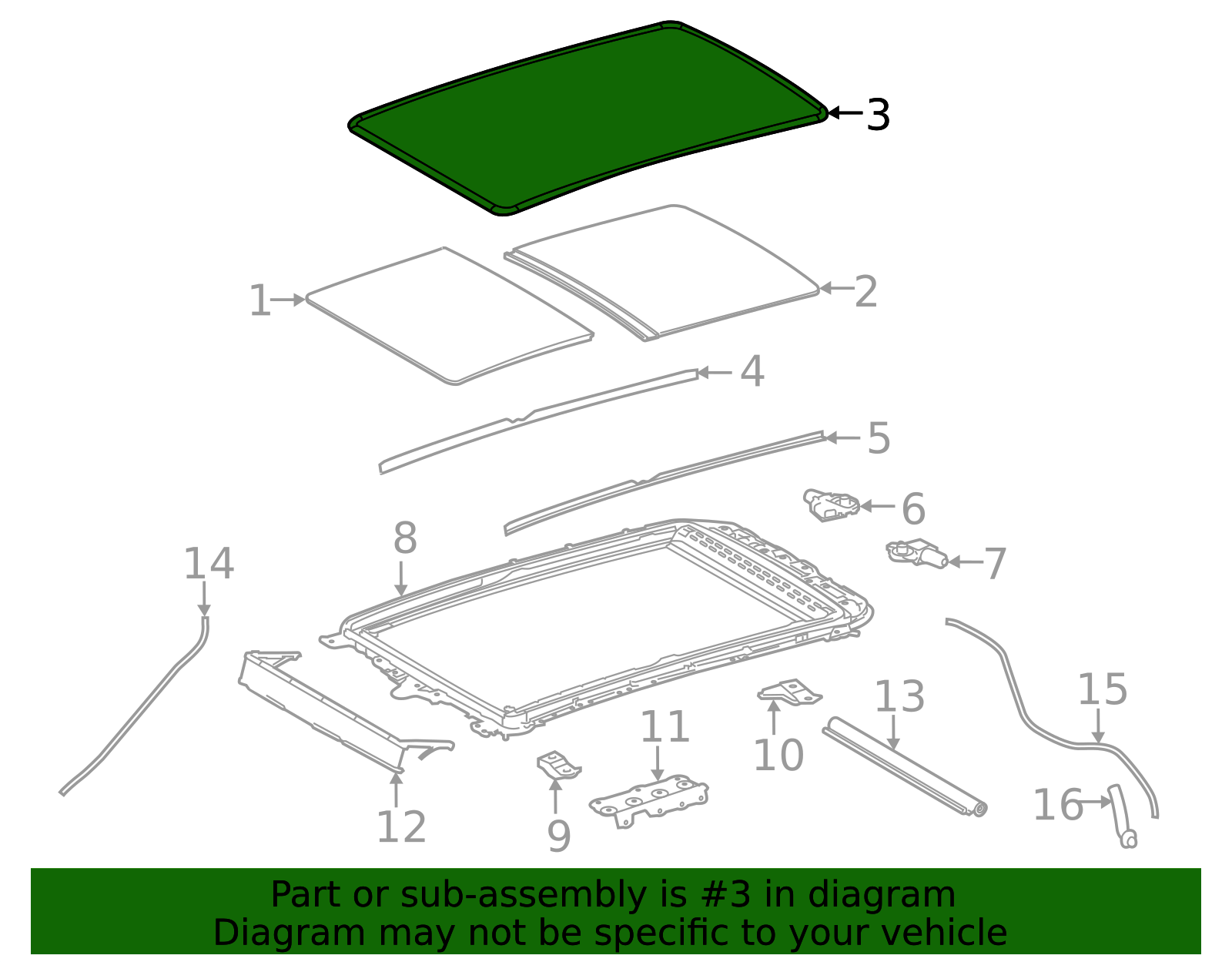 2020-2025 Toyota Glass Weather-Strip 63251-0E100 | American Toyota Parts