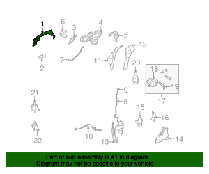 204-760-14-70-9999 - Exterior Door Handle 2008-2020 Mercedes-Benz ...