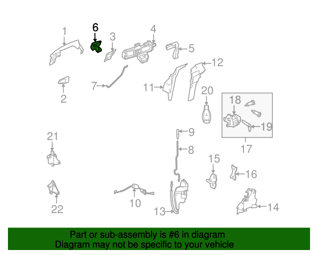 2008-2020 Mercedes-Benz Interior Door Handle Screw Cap 204-766-01-25-65 ...