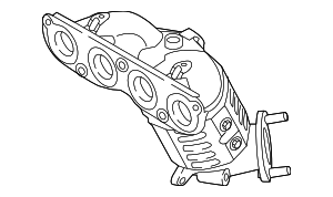 28510-2EAA0 - Catalytic Converter With Integrated Exhaust Manifold 2017 ...