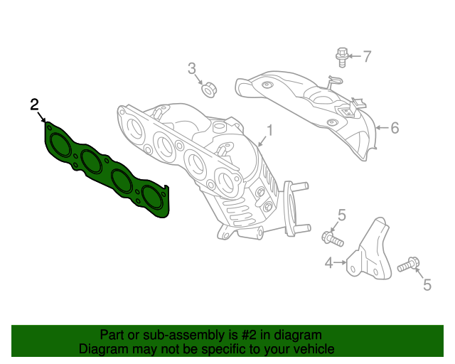 2012-2024 Kia Exhaust Manifold Gasket 28521-2E000 | OEM Parts Online