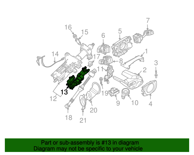 67646956696 - 2004-2010 BMW Adjust Motor (67-64-6-956-696) | BMW of ...