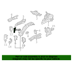 60822-TBA-A00ZZ - Plate R Front Side Frame - 2016-2021 Honda | Honda ...