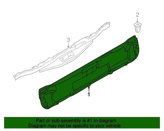 2014-2018 BMW X5 Lower Trim Panel 51-49-7-327-732 | BMW Parts World