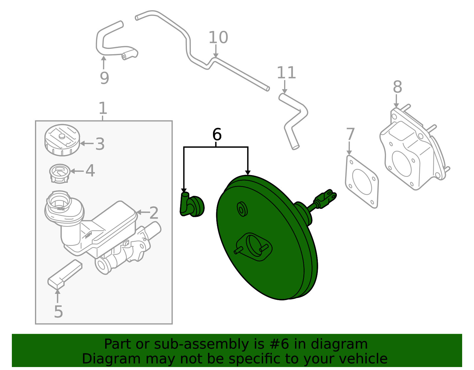 2014-2020 Nissan Rogue Brake Booster 47210-4CU0A | OEM Parts Online