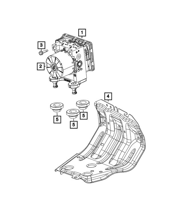 2022-2023 Jeep Gladiator Anti-Lock Brake System Module 68569630AA ...