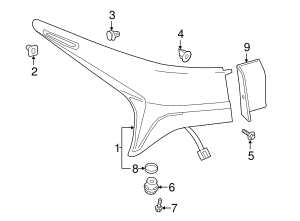 2018-2020 Lexus Lens & Housing 81561-50291 | OEM Parts Online