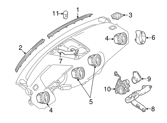 2012-2020 Mercedes-Benz Blower Motor Duct 231-831-01-46 | MB OEM Parts
