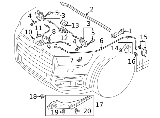 2019-2023 Audi Cover 4M8-805-285-A | Audi USA Parts