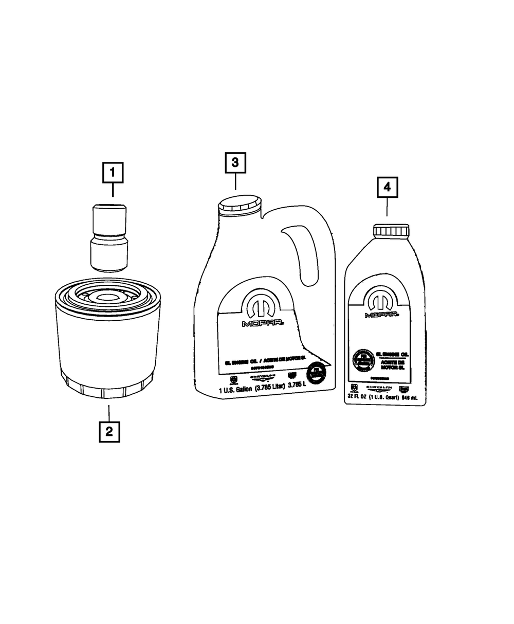 04892339BE - Engine Oil Filter 2007-2025 Mopar | Mopar Factory Parts