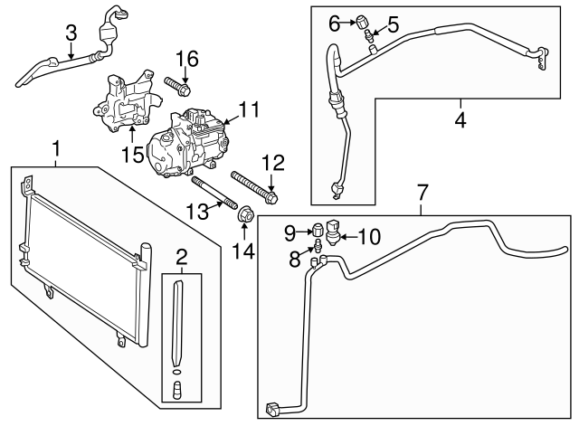 88711-06440 - A/C Refrigerant Discharge Hose 2012-2018 Toyota ...