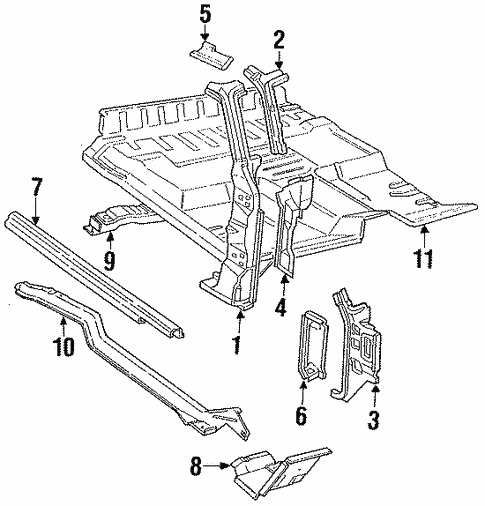 Floor for 1990 Ford Bronco | Varsity Ford