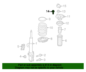 006-990-09-00 - Mount Bolt 2016-2023 Mercedes-Benz Metris | Mercedes ...