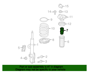 447-321-11-06 - Strut Bumper 2016-2023 Mercedes-Benz Metris | Mercedes ...