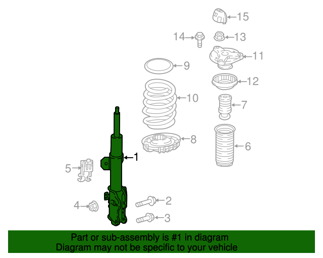 2016-2023 Mercedes-Benz Metris Strut 447-320-55-38 | MB Parts Center