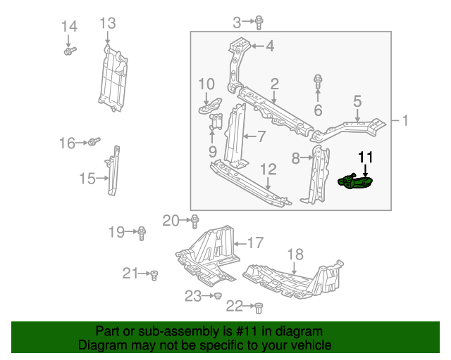 52146-52100 - Mount Bracket - 2003-2005 Toyota Echo | Lithia Toyota Parts