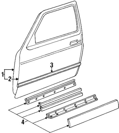 Door & Components for 1991 Chevrolet S10 | GMPartsDirect.com