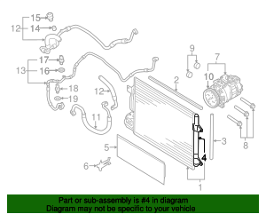 5K0-298-403 - A/C Receiver Drier 2007-2016 Volkswagen Eos ...
