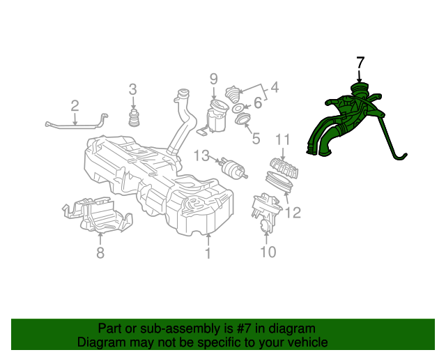 203-470-26-20 - Fuel Filler Neck 2006-2009 Mercedes-Benz ...