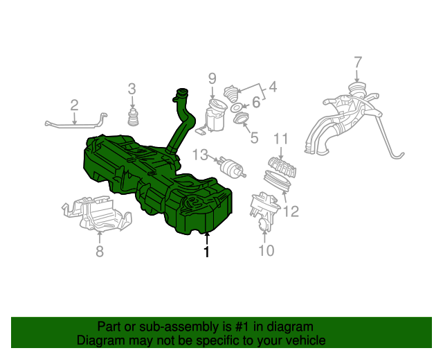 203-470-92-01 - Fuel Tank - 2001-2007 Mercedes-Benz | World Mercedes ...