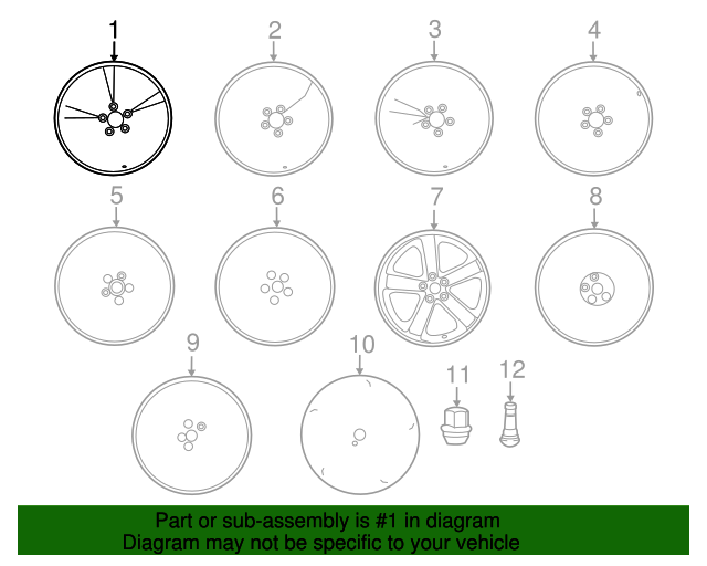 2021-2023 Dodge Challenger Wheel, Alloy 04755465AB | Mopar Parts Canada