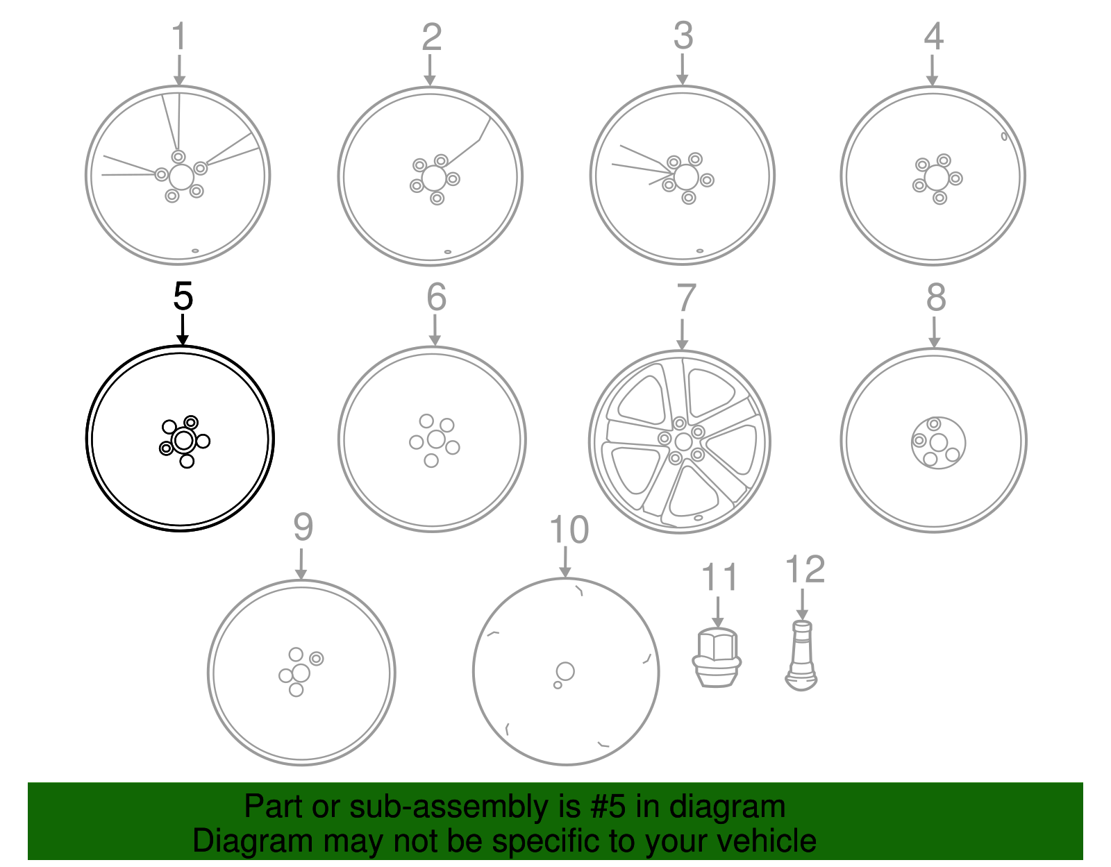 2015-2023 Dodge Wheel 6DB71VXWAA | Mopar Parts Canada