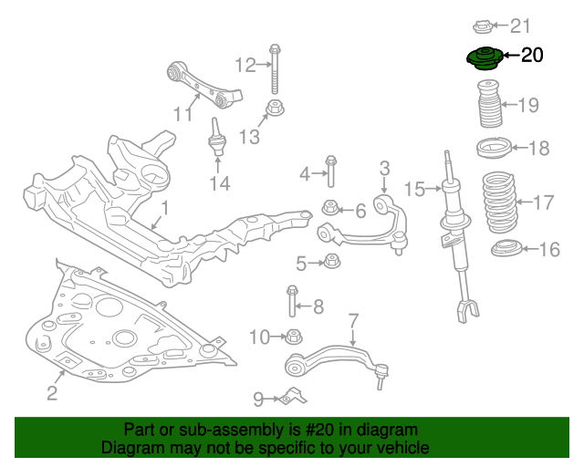 Genuine BMW 31-30-6-795-777 | Strut Mount | FREE Shipping on Most ...