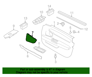 51-41-9-169-096 - Speaker Cover 2013-2015 BMW | AutoNationParts.com