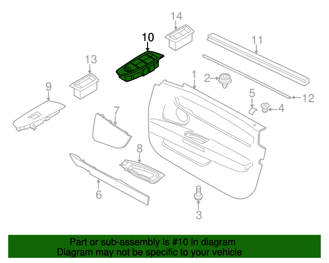 Genuine BMW 61-31-9-241-914 | Door Window Switch | FREE Shipping on ...