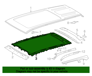 63103-0E040 - Sunroof Frame 2014-2019 Toyota Highlander | AutoNation Parts