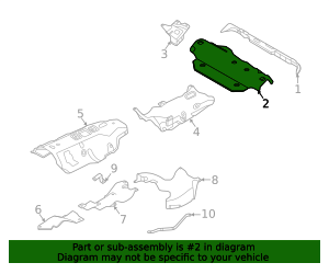 Genuine OEM Muffler Shield Part# LR143326 Fits 2020-2023 Land Rover: Up ...