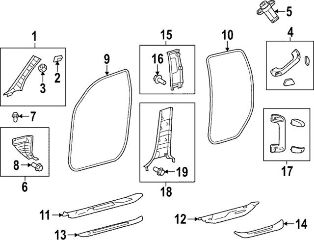 2022-2024 Toyota Body Weather-Strip 62312-0C060 | Toyota Parts Center