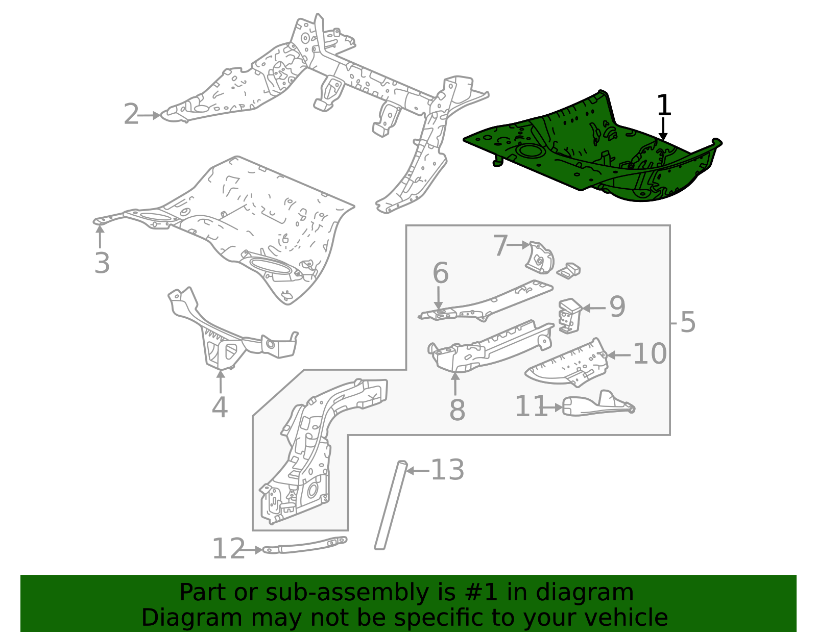 Genuine OEM Acura - Spare Tire Panel Part# 65550-TGV-A00ZZ | Acura ...