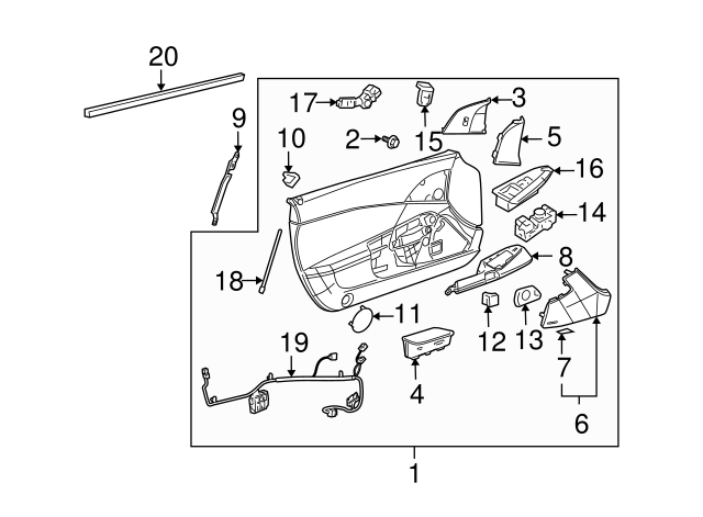 2009-2013 Chevrolet Corvette Frequency Driver Side Door Latch Release ...